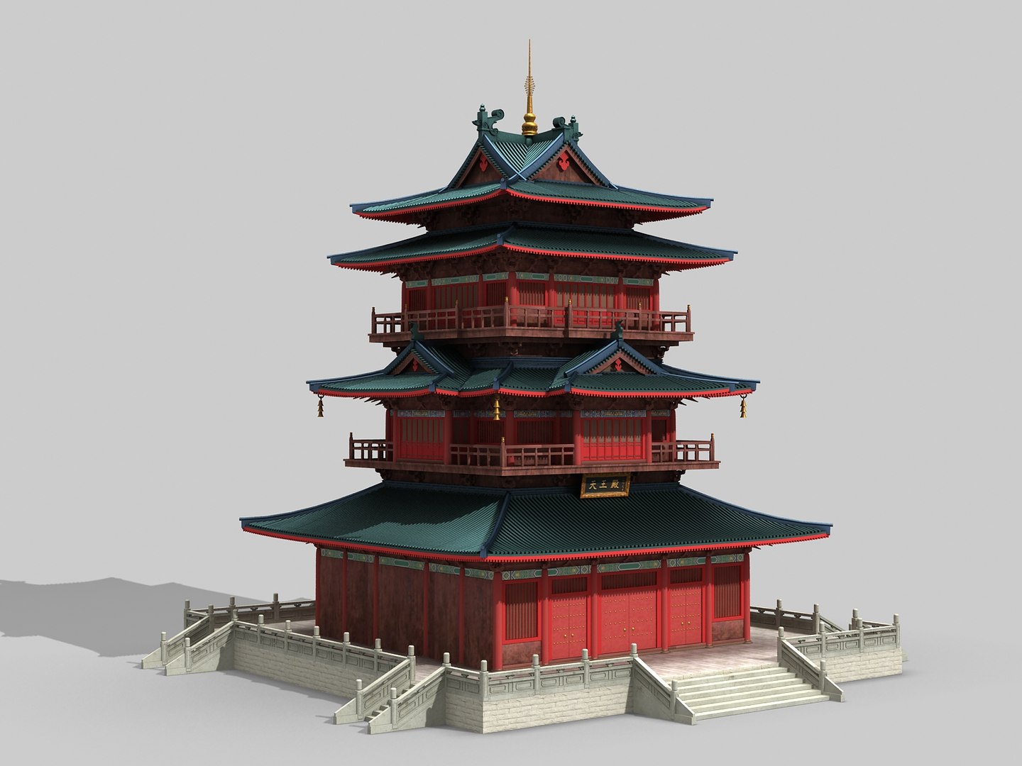 3D Model Chinese Building - TurboSquid 1274151