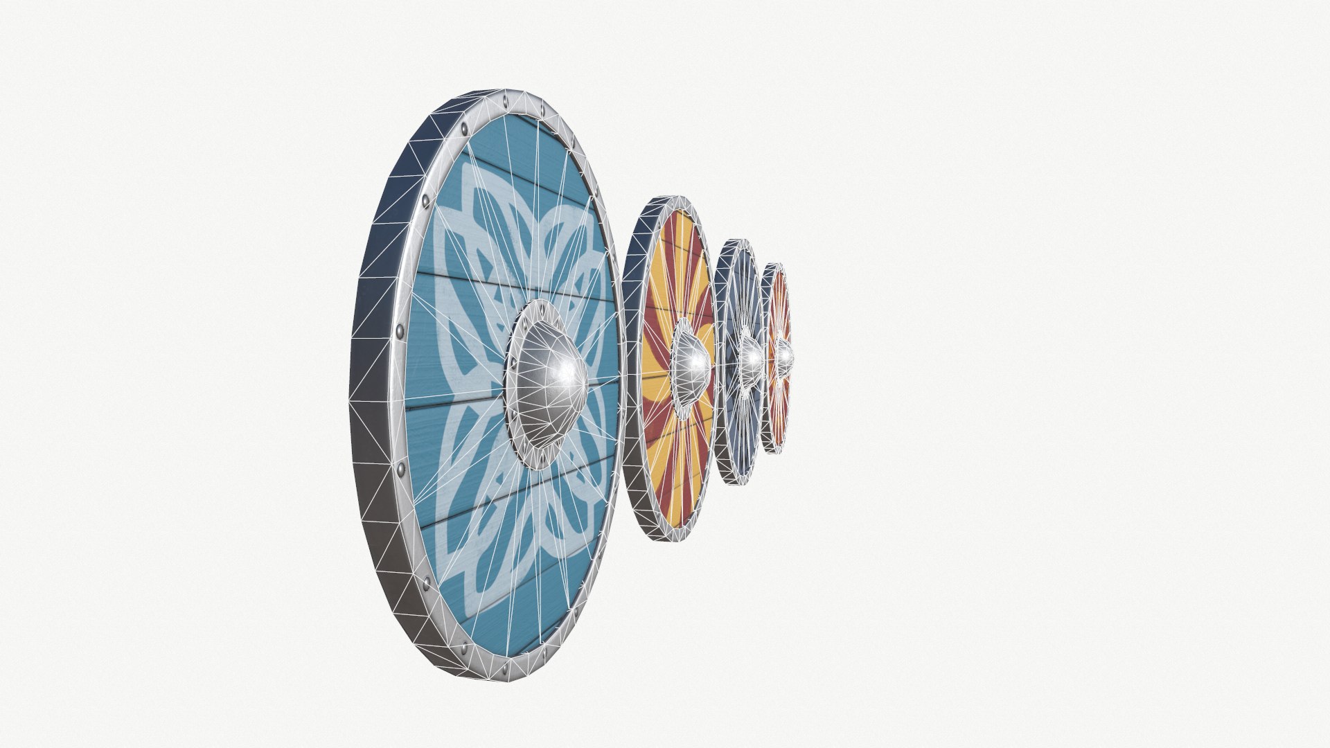 Viking Shield Collection Model - TurboSquid 2223409