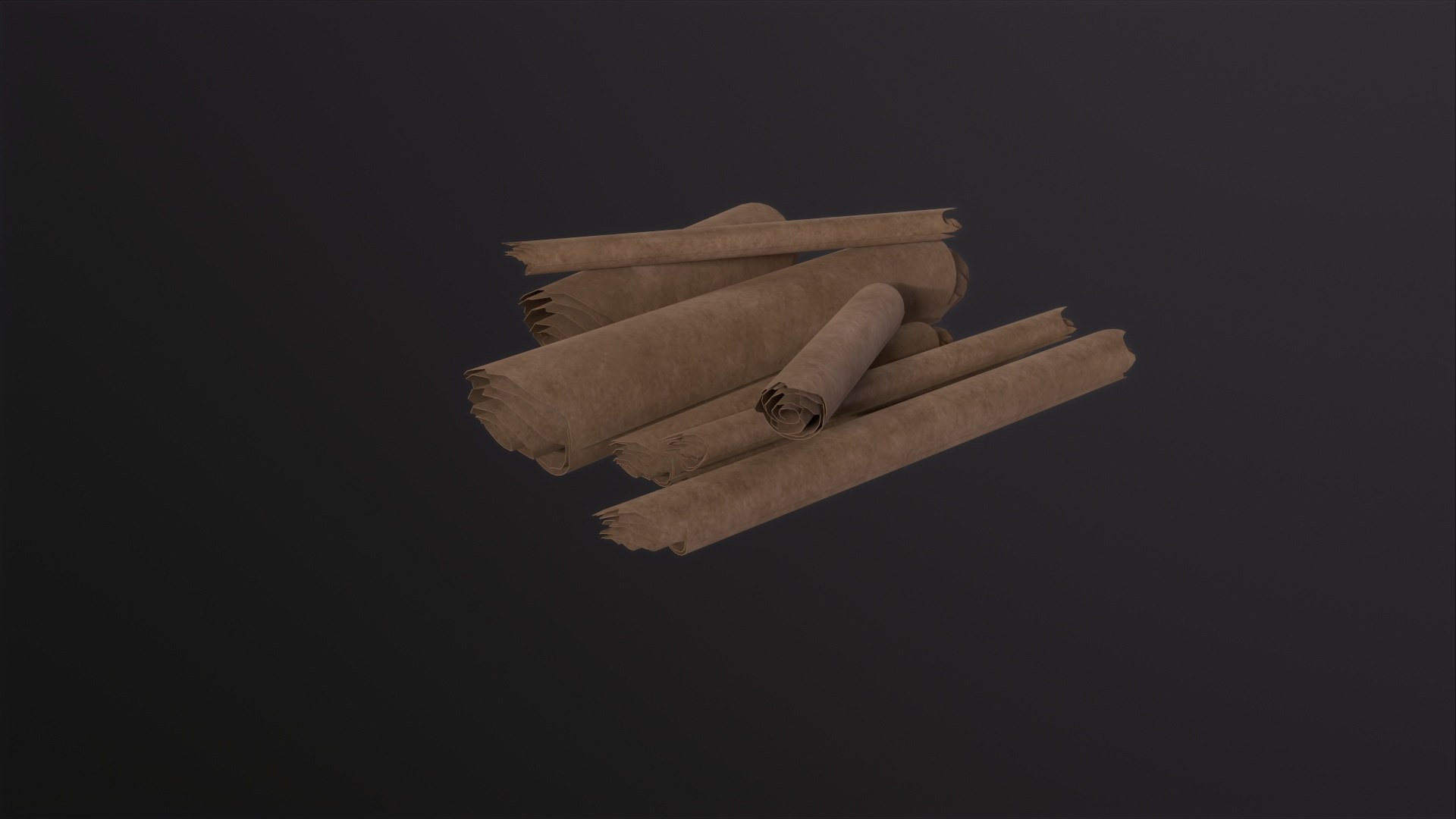 3D Model Scrolls Pile - TurboSquid 2112516