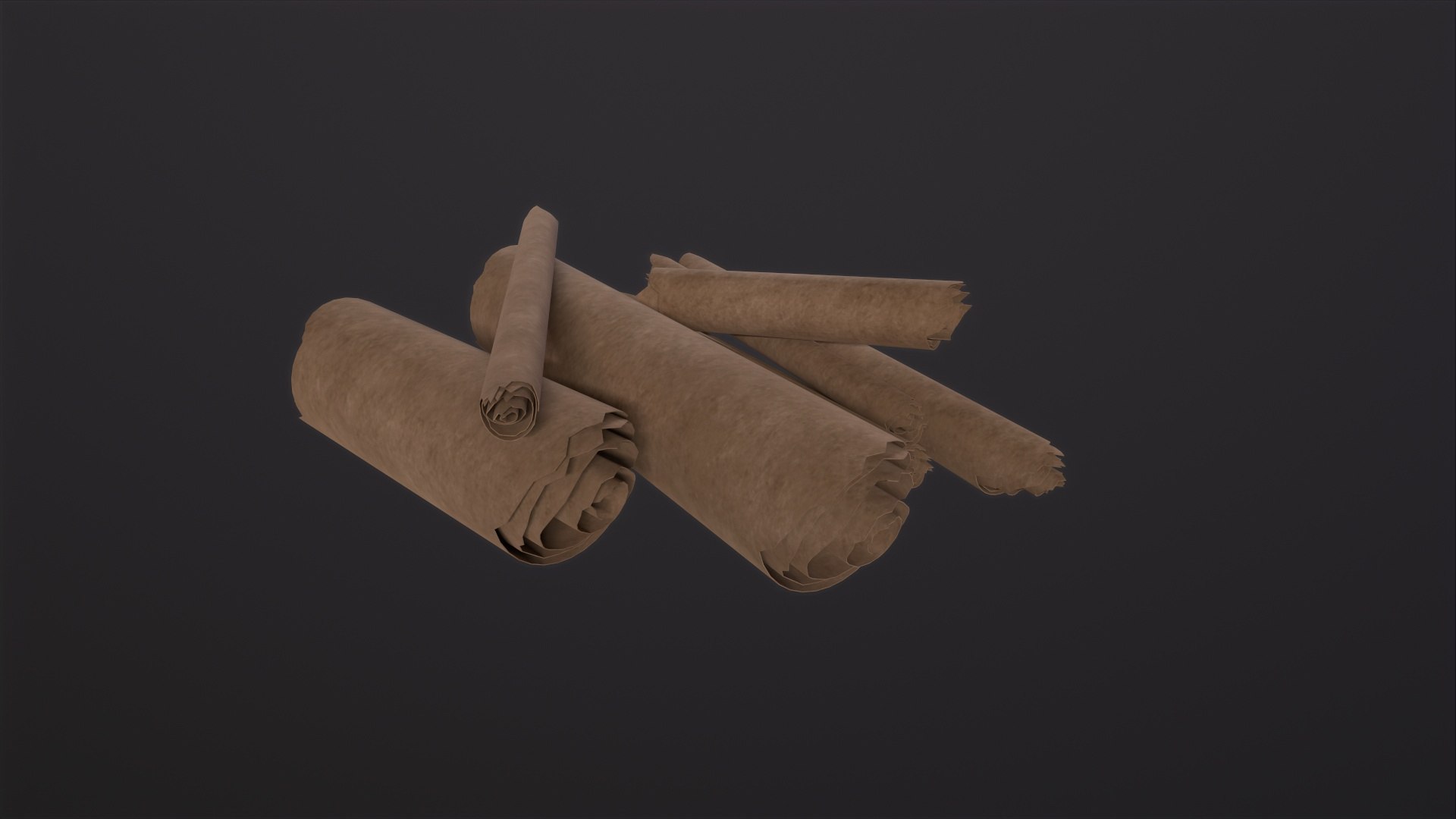 3D Model Scrolls Pile - TurboSquid 2112516