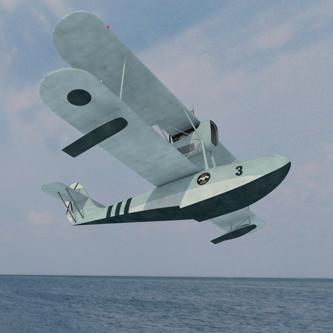 3D seaplane macchi m 41 - TurboSquid 1348658