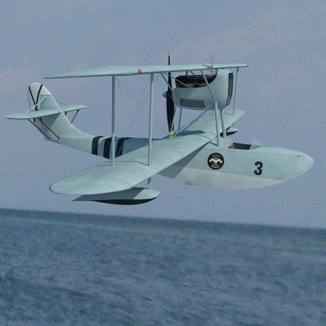 3D seaplane macchi m 41 - TurboSquid 1348658