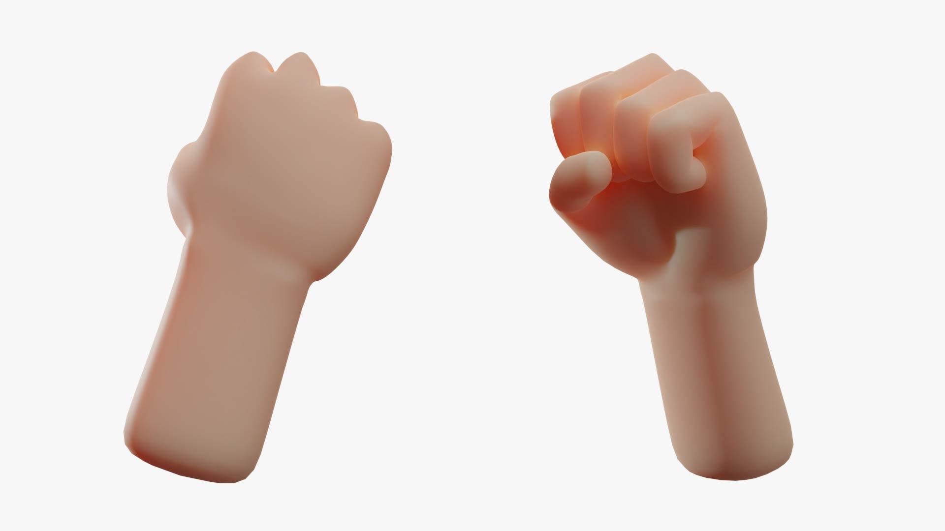 Cartoon Hands Rigged For Blender 3D Model - TurboSquid 2057166