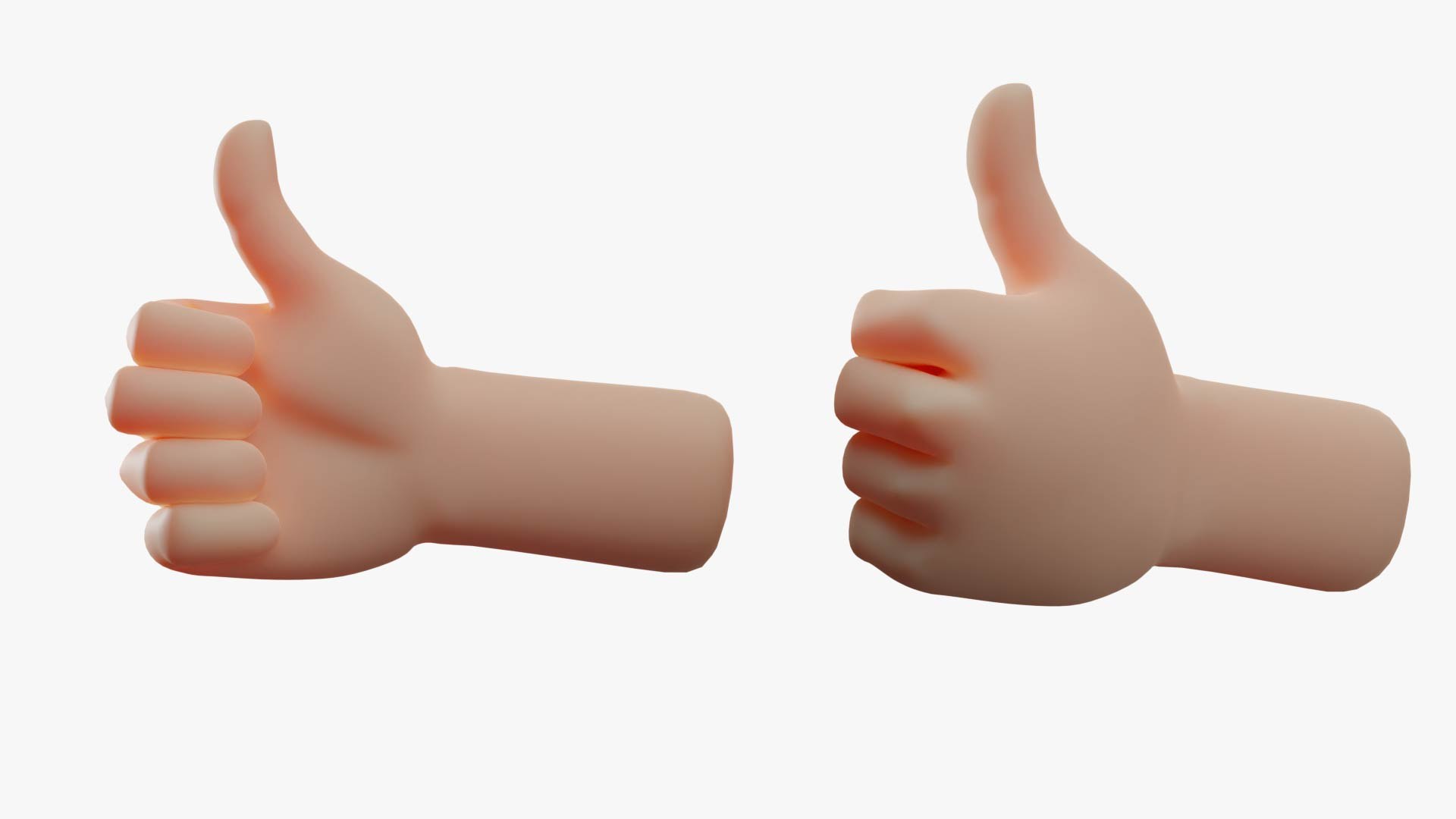 Cartoon Hands Rigged For Blender 3D Model - TurboSquid 2057166