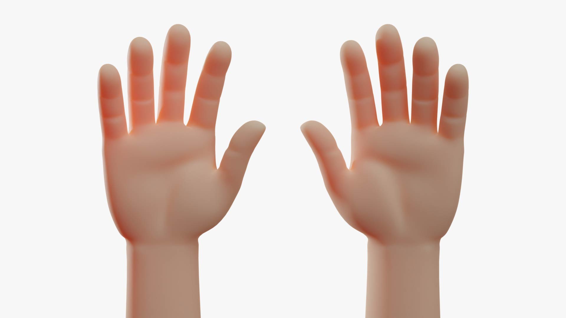 Cartoon Hands Rigged For Blender 3D Model - TurboSquid 2057166