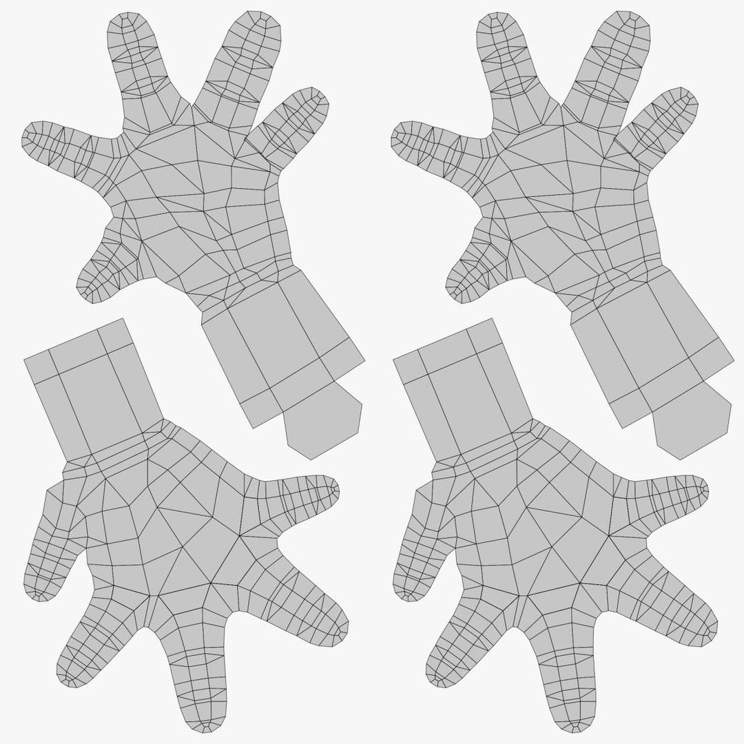 Cartoon Hands Rigged For Blender 3D Model - TurboSquid 2057166