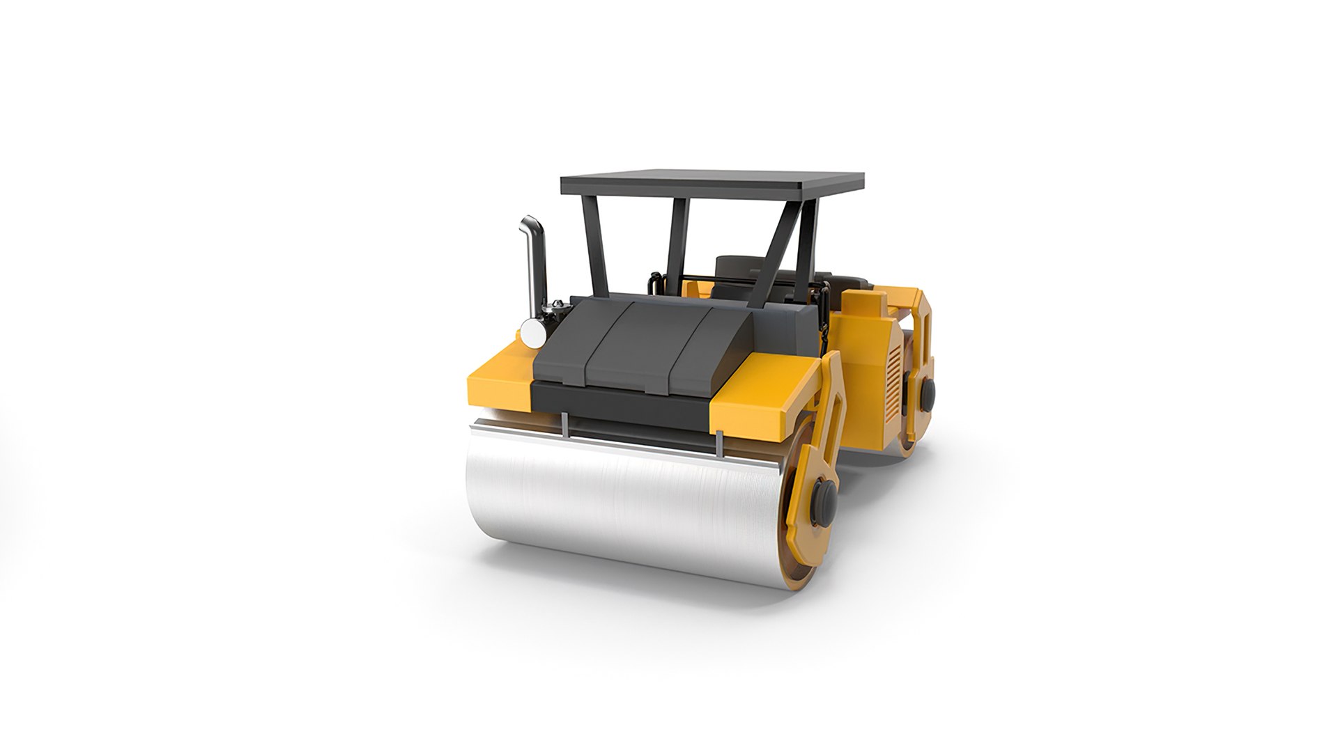 Asphalt Roller Model - TurboSquid 2136472