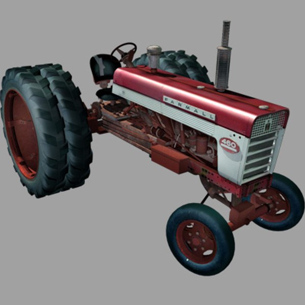 3d international tractor model