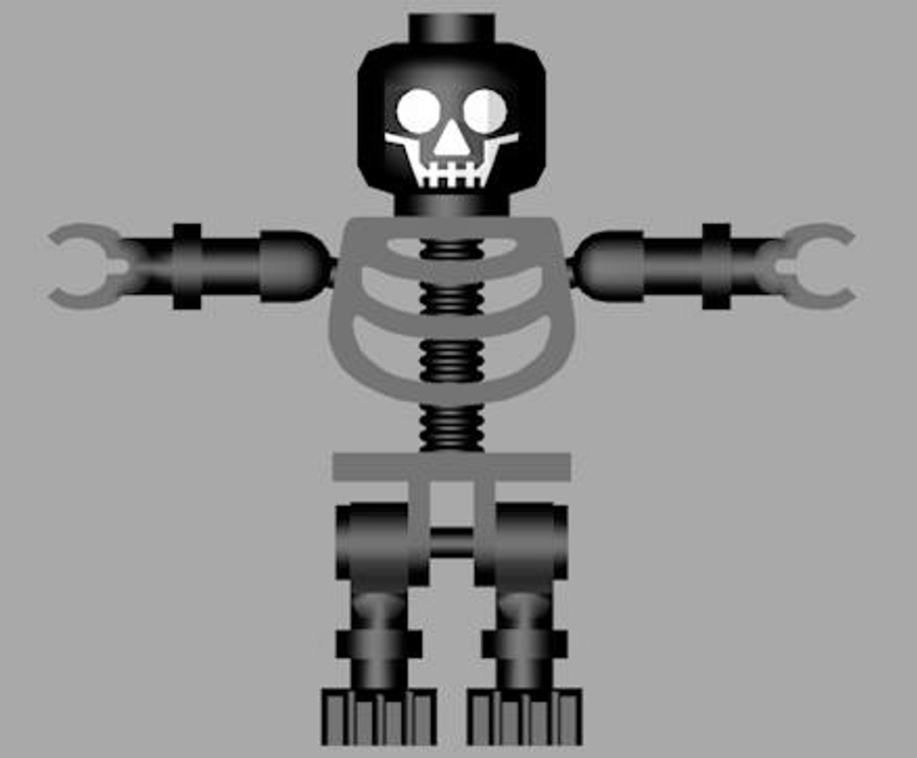 3d Lego Skeleton Rigged