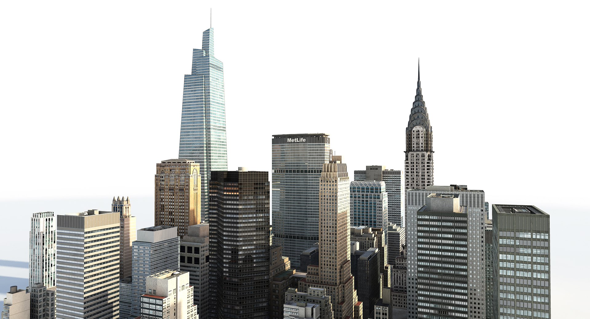 3D Manhattan District 02 Low Poly Updated model - TurboSquid 2095183