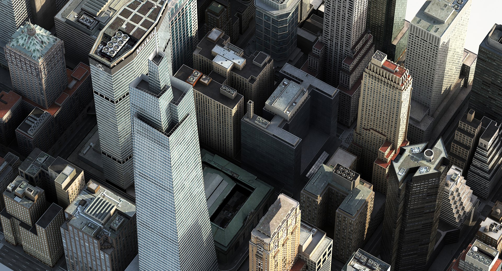 3D Manhattan District 02 Low Poly Updated model - TurboSquid 2095183