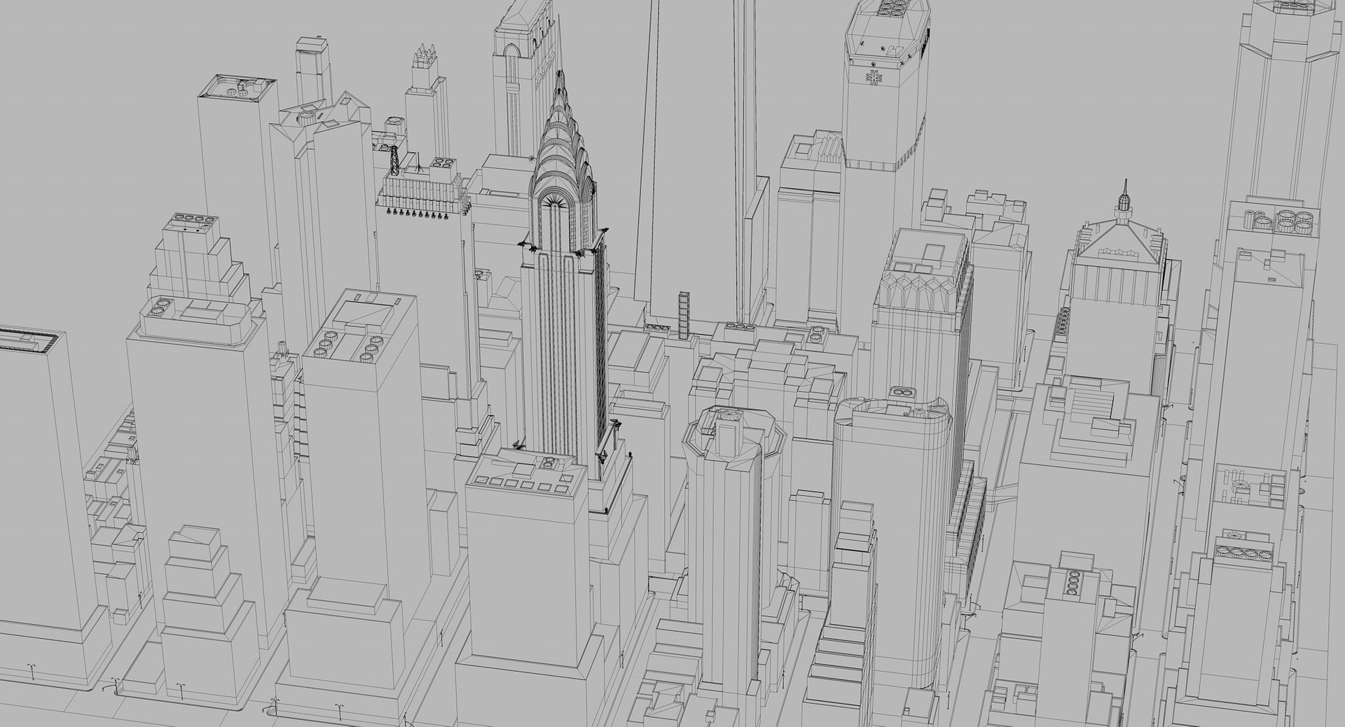 3D Manhattan District 02 Low Poly Updated model - TurboSquid 2095183