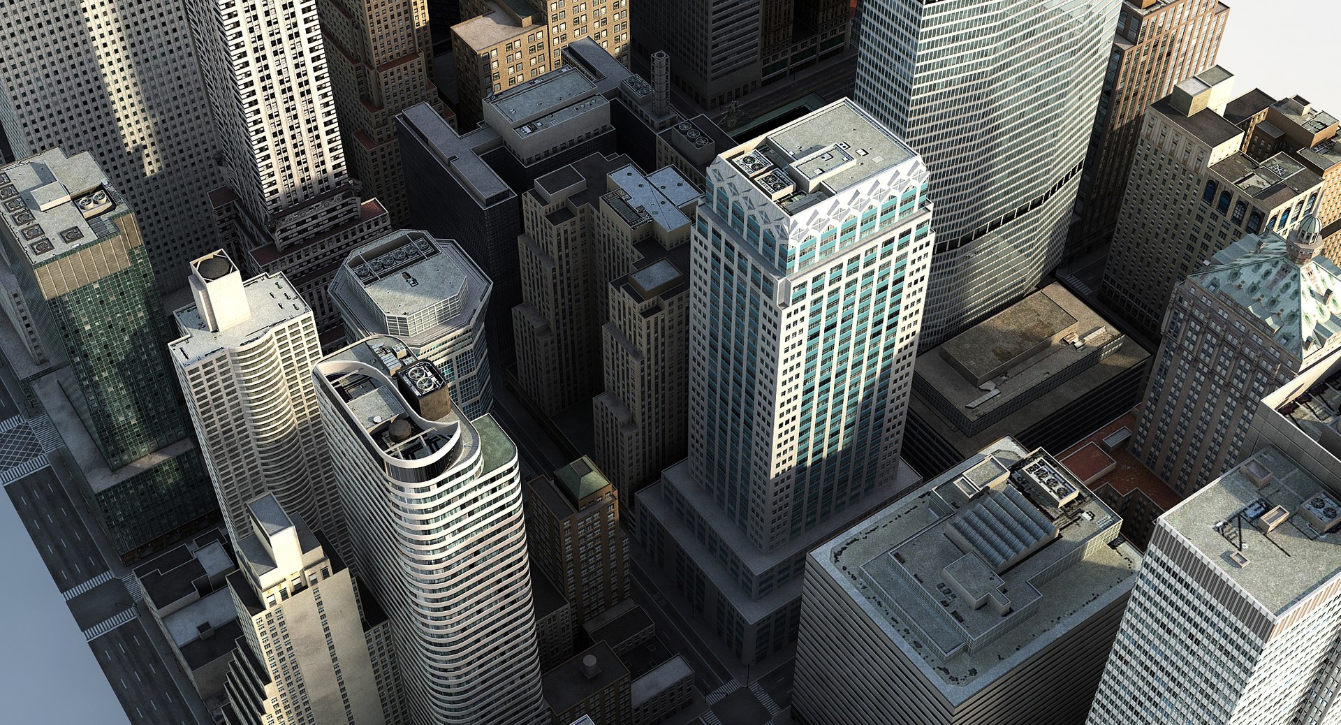 3D Manhattan District 02 Low Poly Updated Model - TurboSquid 2095183