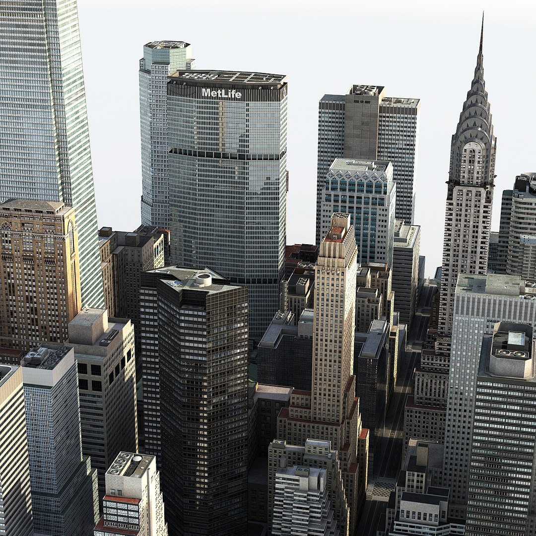 3D Manhattan District 02 Low Poly Updated model - TurboSquid 2095183