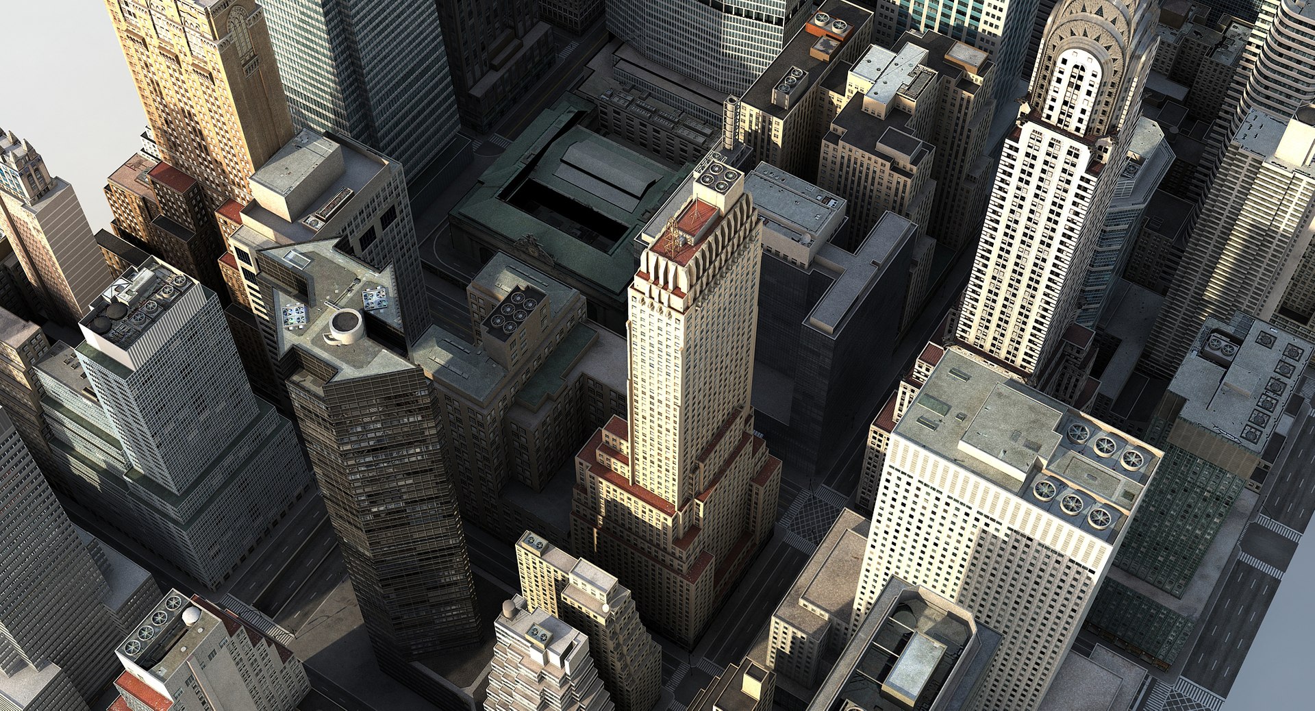 3D Manhattan District 02 Low Poly Updated Model - TurboSquid 2095183