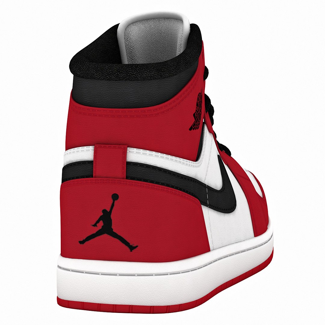 3d Model Shoes Air Jordans 1