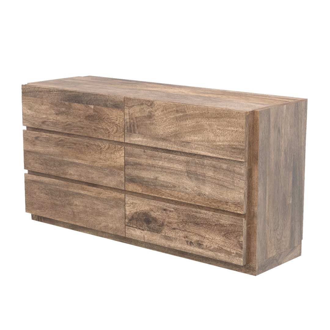3D Perrin 6 Drawer Dresser 226022-001 Model - TurboSquid 2087668