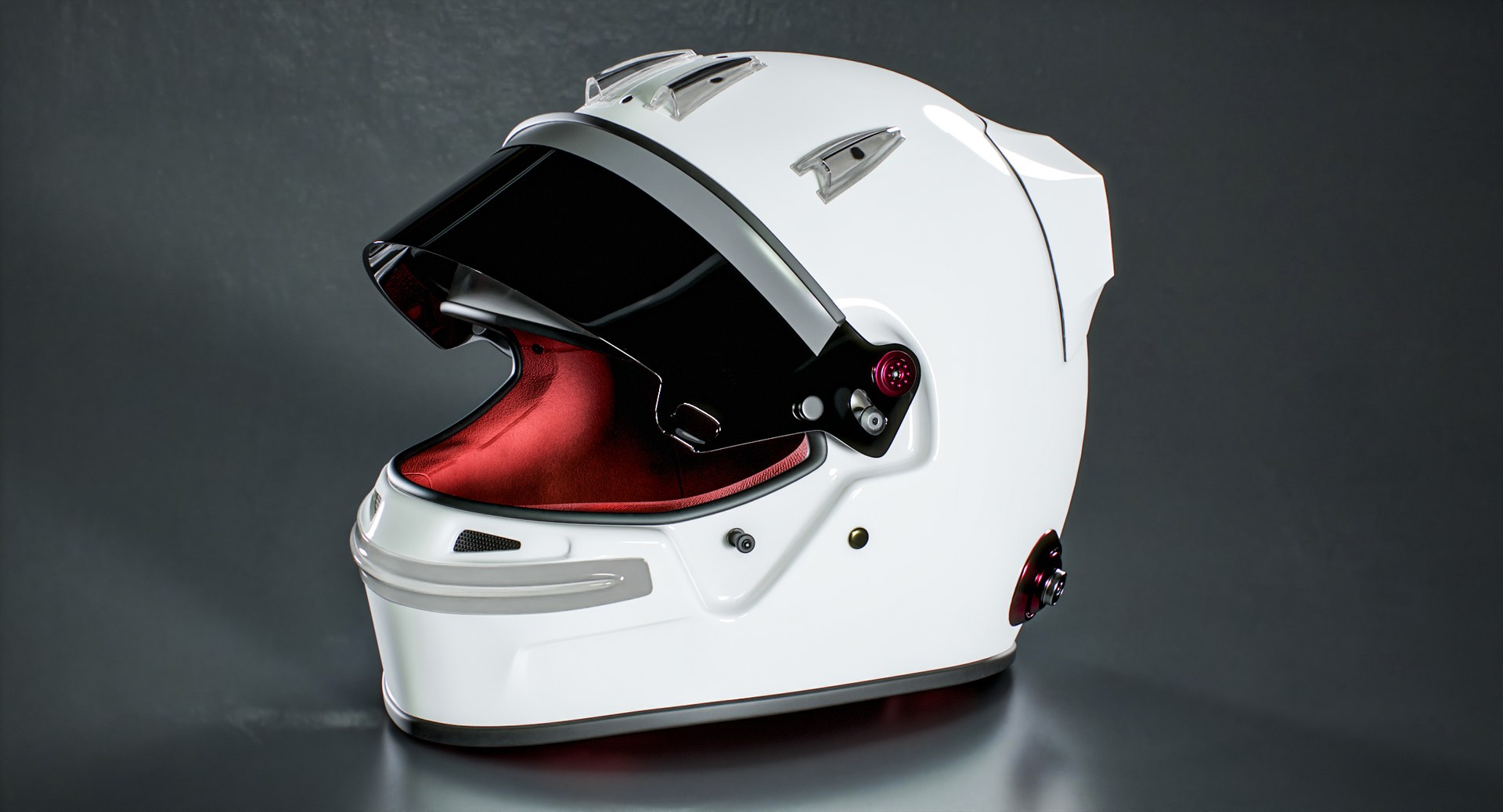 Bell HP77 F1 Helmet White Mockup 2025 3D Model - TurboSquid 2343341