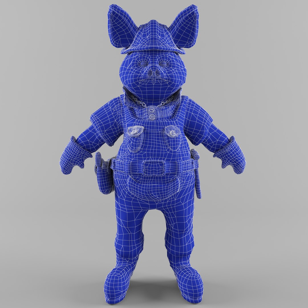 Piggy Builder 3D Model - TurboSquid 1649454