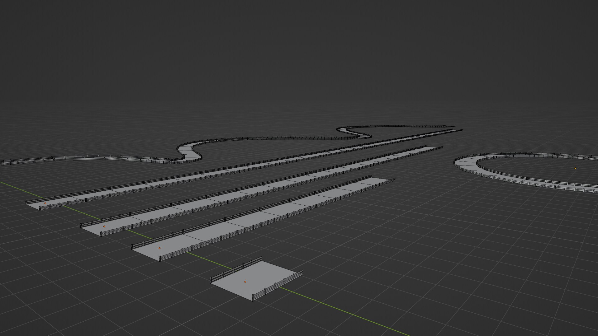 3D Model Roads - Asphalt - TurboSquid 2032959