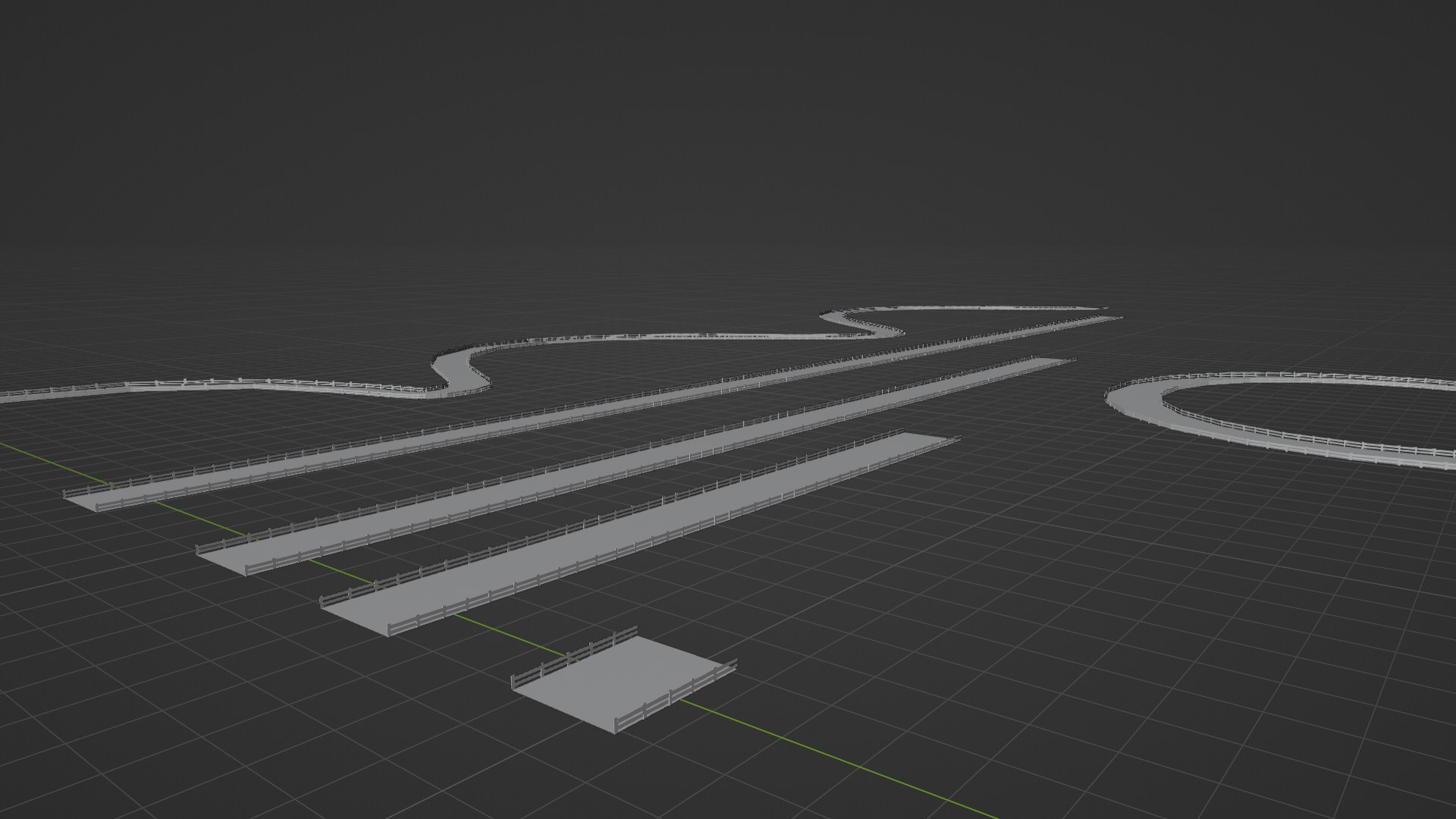 3D Model Roads - Asphalt - TurboSquid 2032959