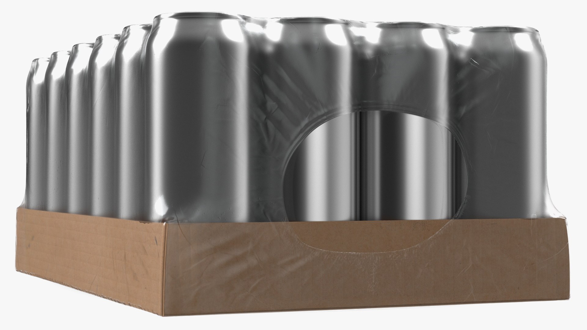 Transparent Pack With 24pcs 500ml Aluminium Cans 3D Model - TurboSquid ...