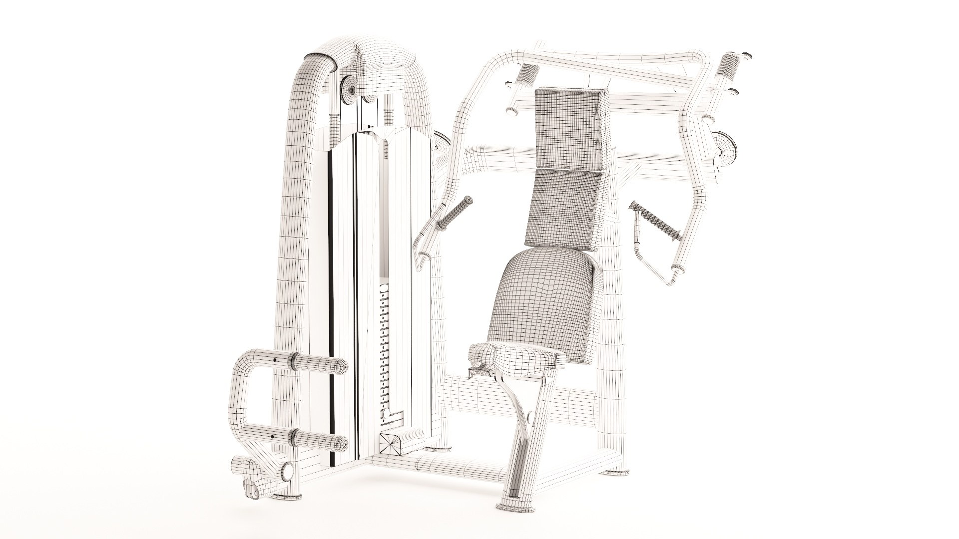 Shoulder Exercise Machine 3D Model - TurboSquid 1801885