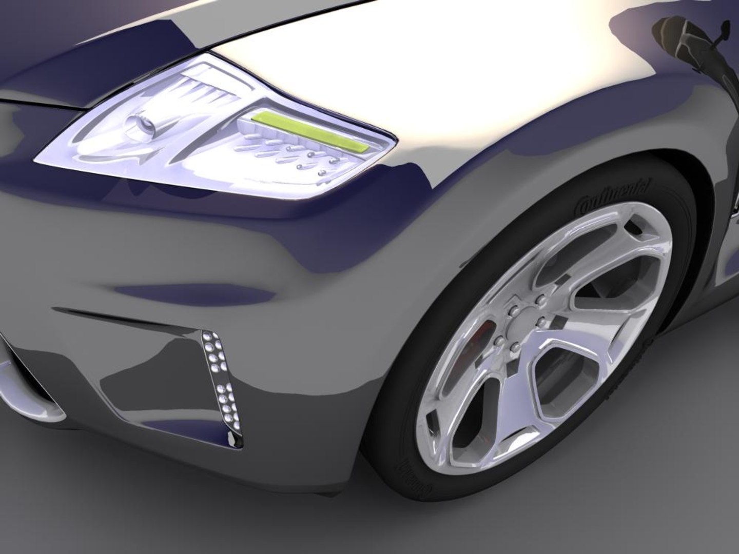 3d concept car iosis model
