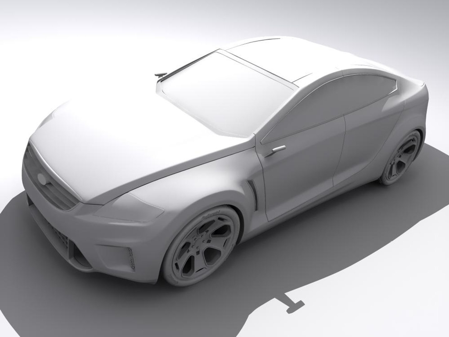 3d concept car iosis model