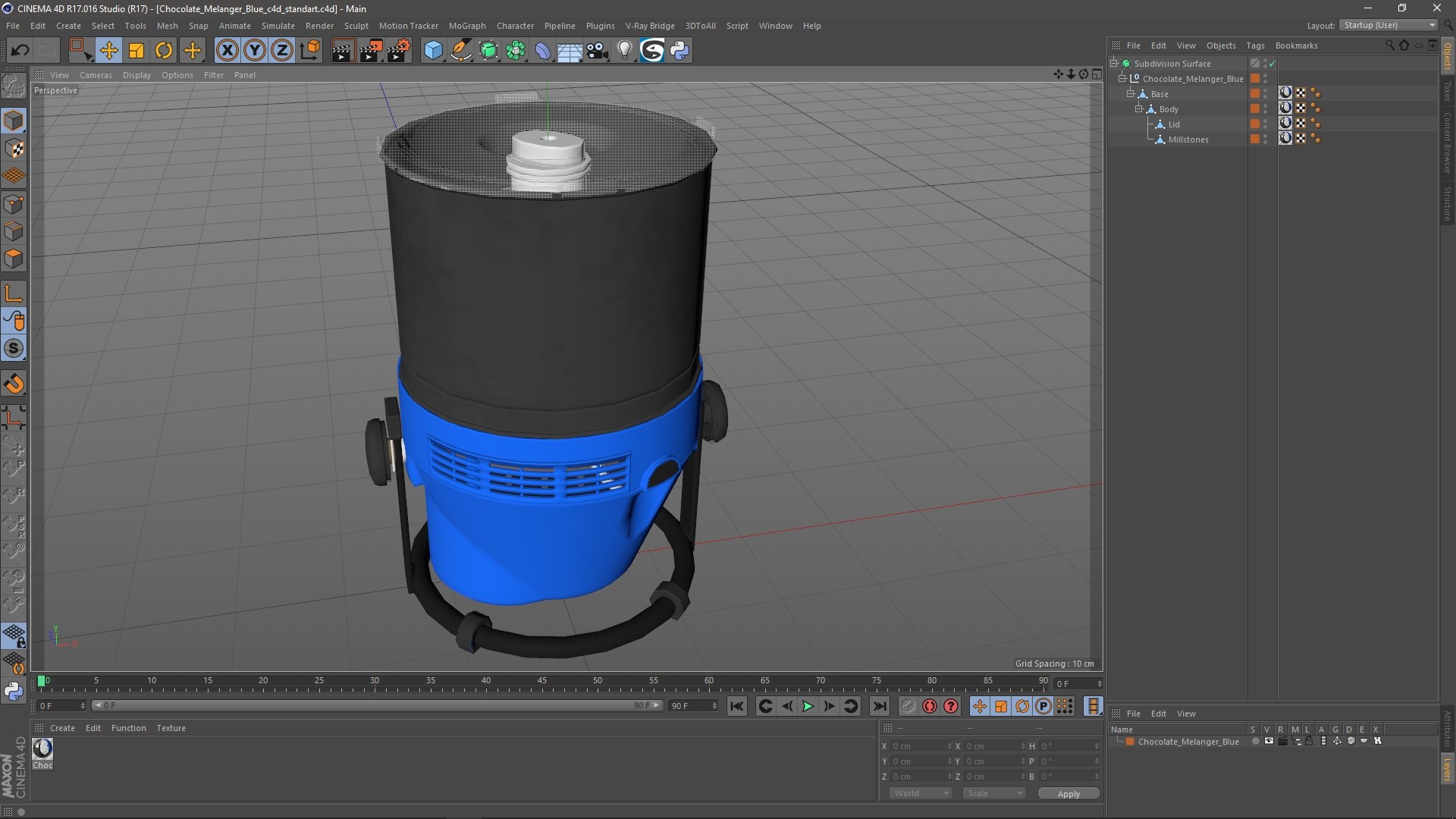 Chocolate Melanger Blue 3D - TurboSquid 2222841