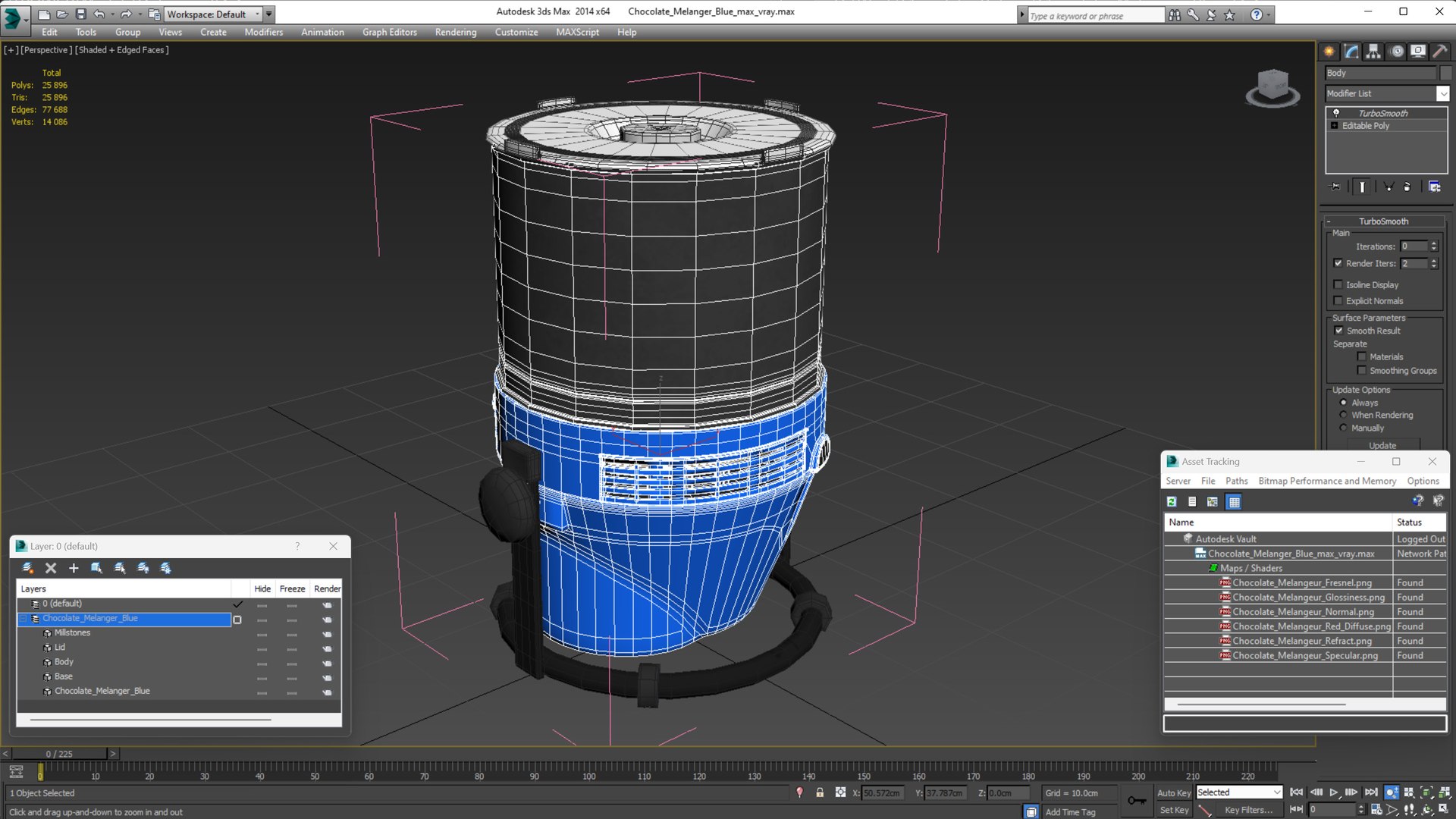Chocolate Melanger Blue 3D - TurboSquid 2222841