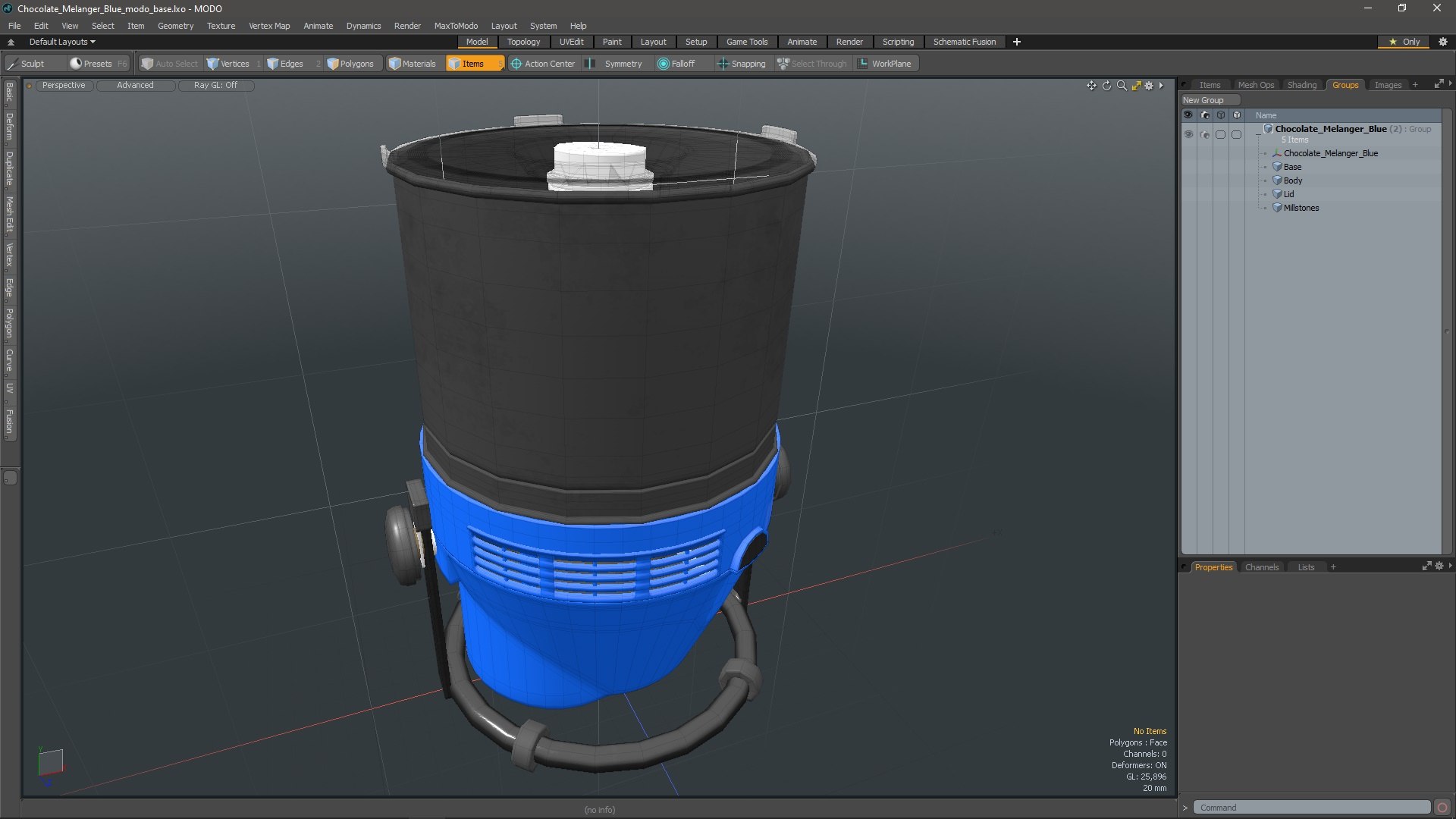 Chocolate Melanger Blue 3D - TurboSquid 2222841