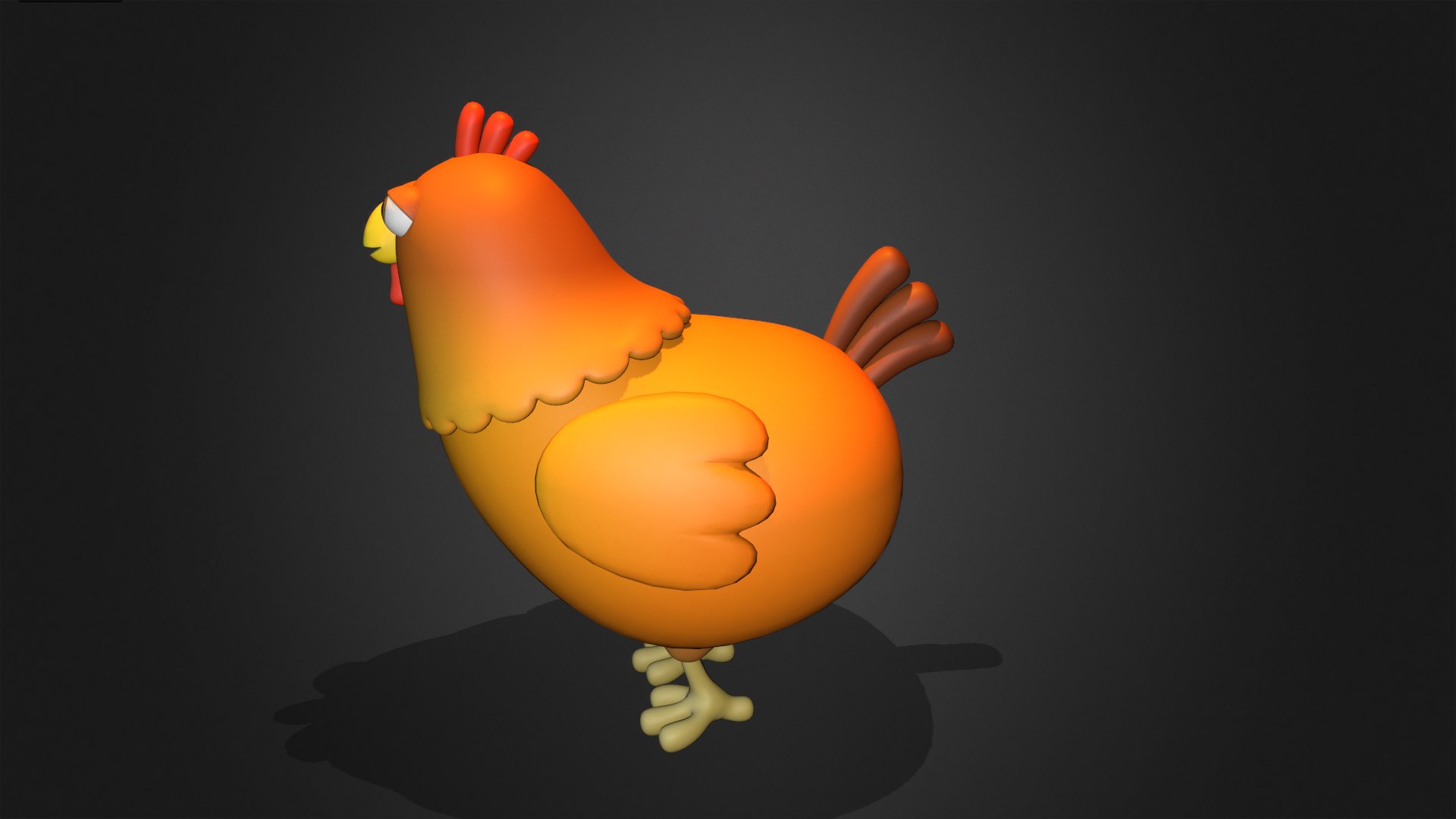 Asset - Cartoons - Chicken Hen Rigged Model - TurboSquid 2169447