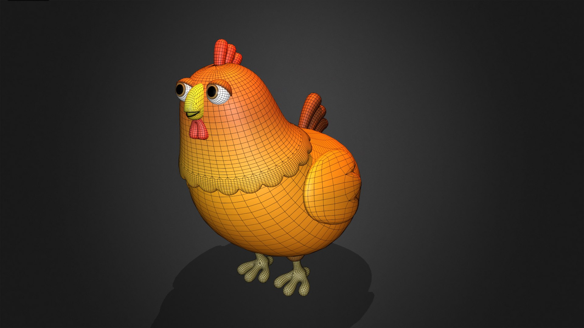 Asset - Cartoons - Chicken Hen Rigged Model - TurboSquid 2169447