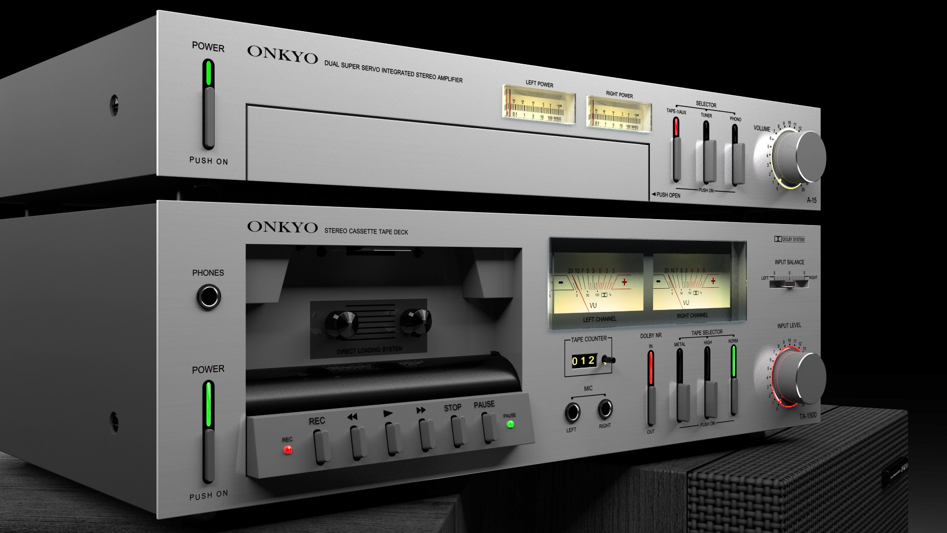 3D ONKYO Stereo Model - TurboSquid 2000893