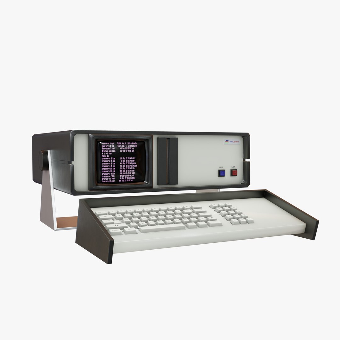 3D Retro Computer 06 Model - TurboSquid 1552162