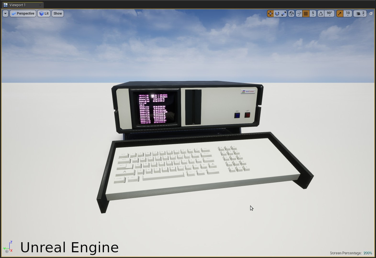 3D Retro Computer 06 Model - TurboSquid 1552162
