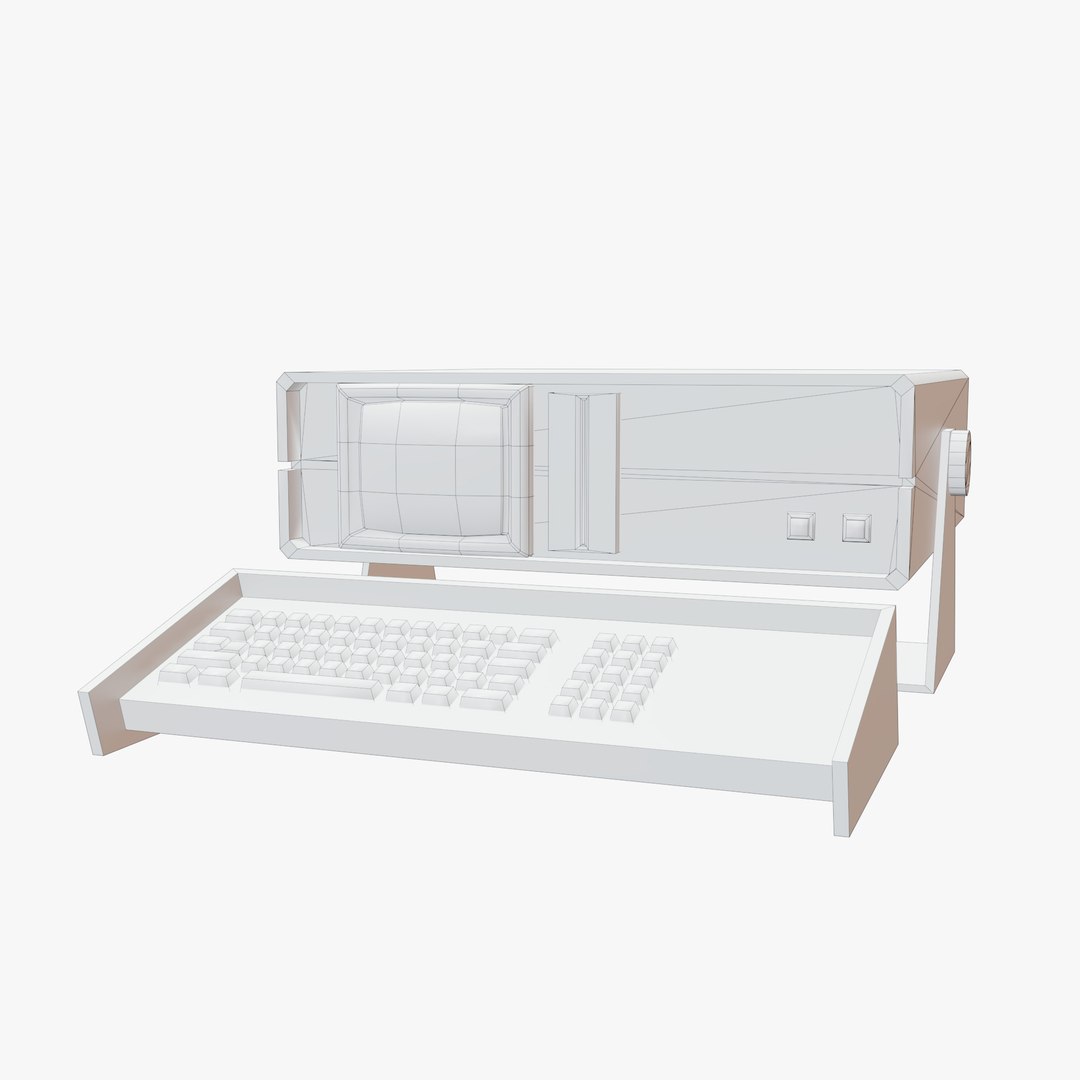 3D Retro Computer 06 Model - TurboSquid 1552162