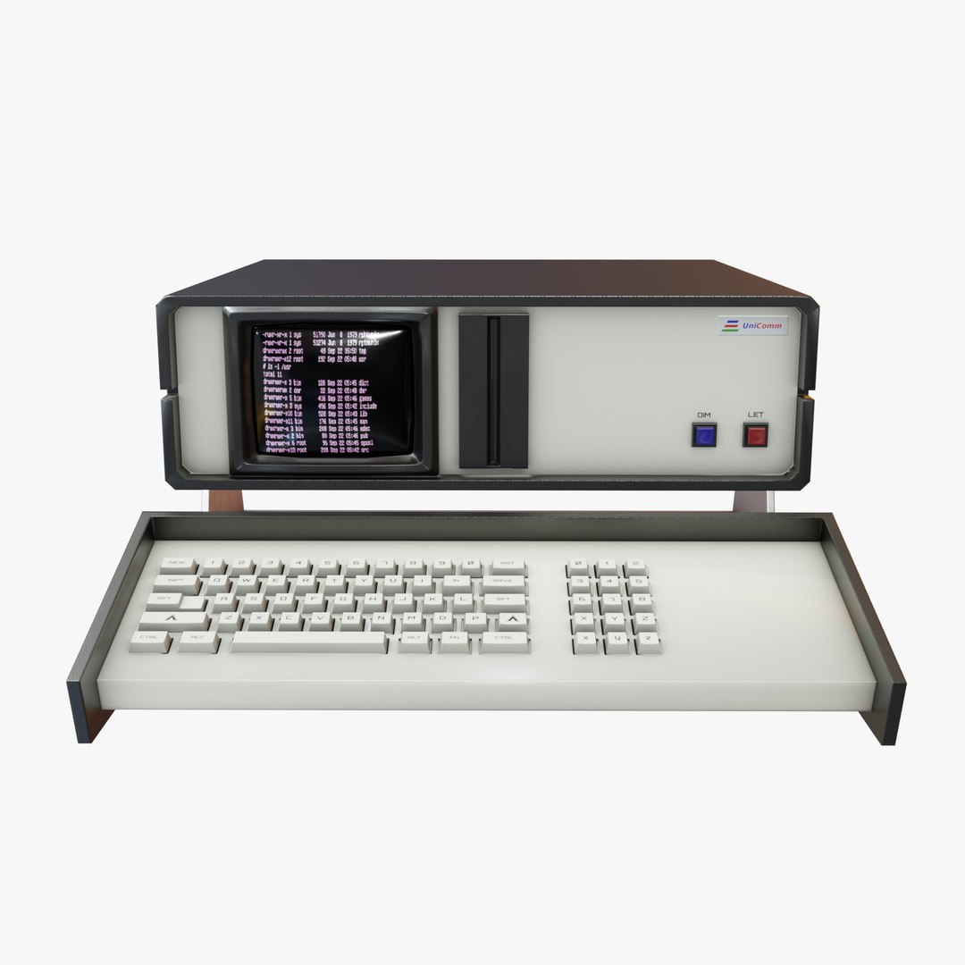 3D Retro Computer 06 Model - TurboSquid 1552162
