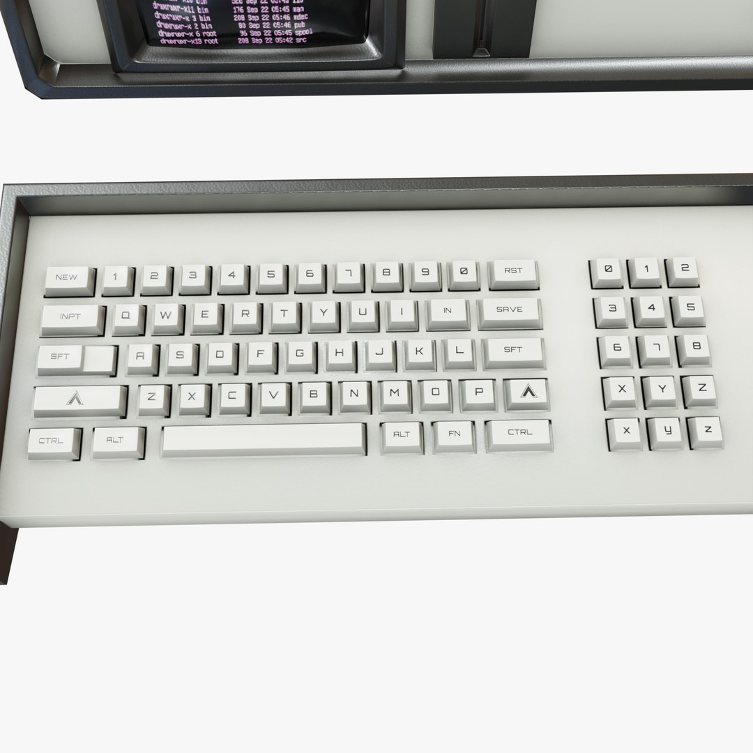 3D Retro Computer 06 Model - TurboSquid 1552162