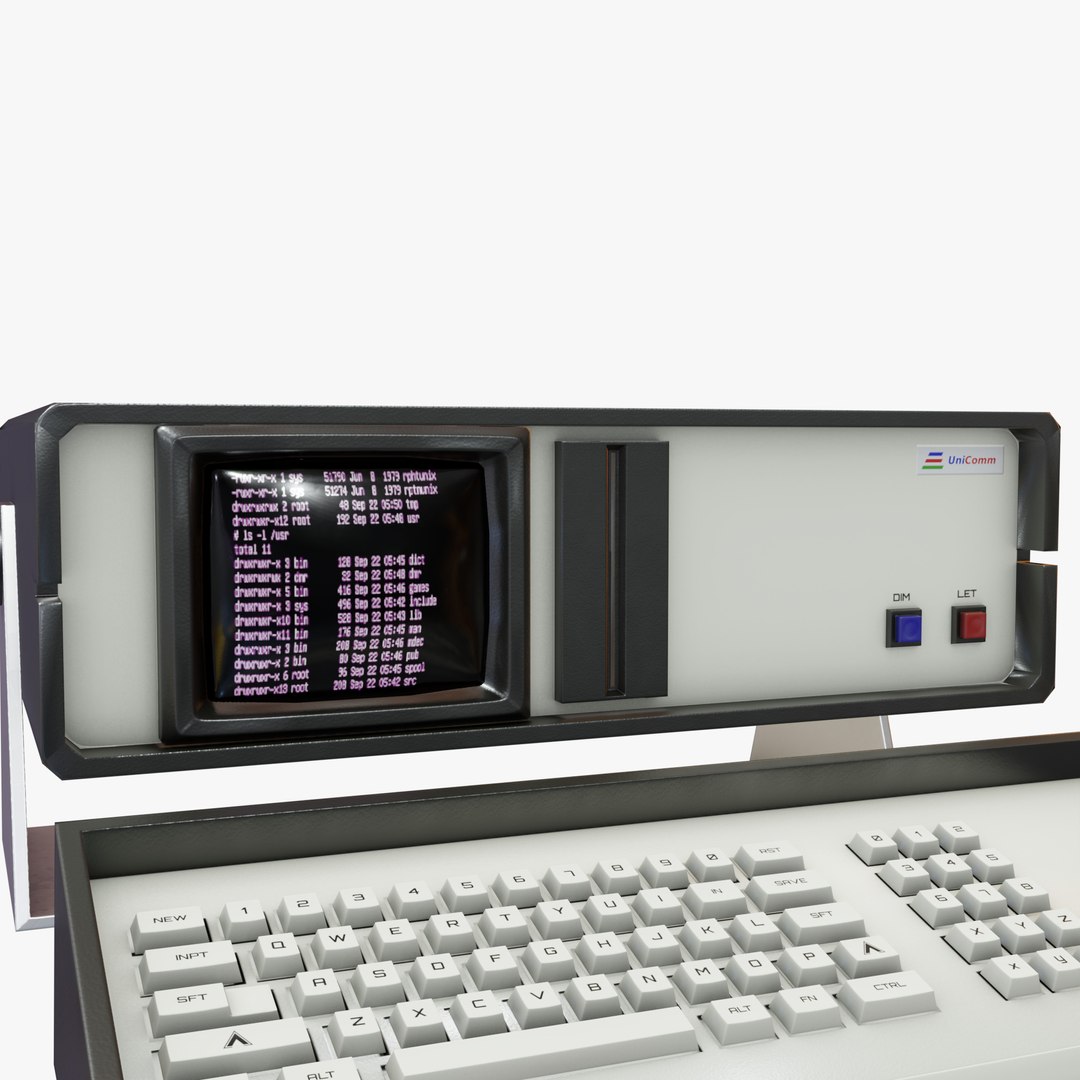 3D Retro Computer 06 Model - TurboSquid 1552162