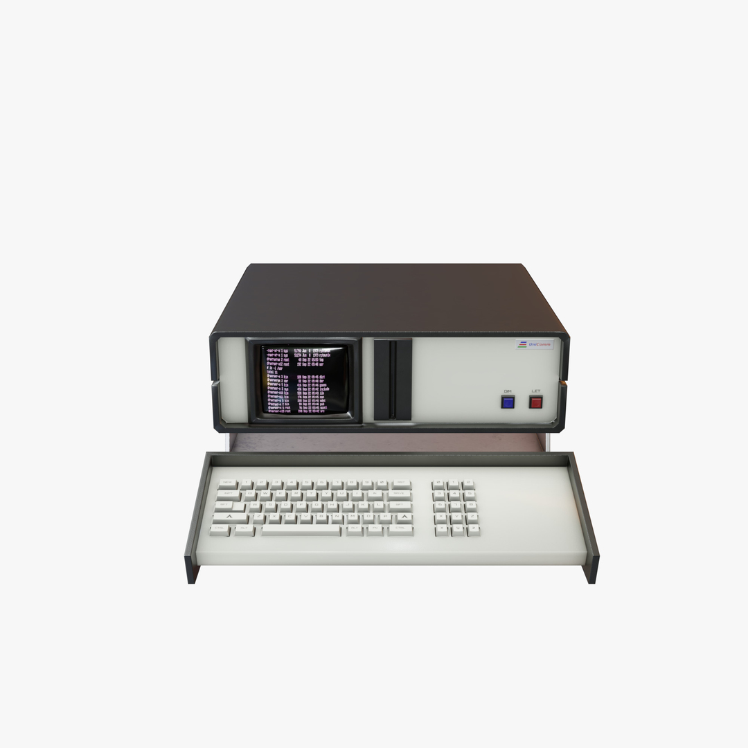 3D Retro Computer 06 Model - TurboSquid 1552162