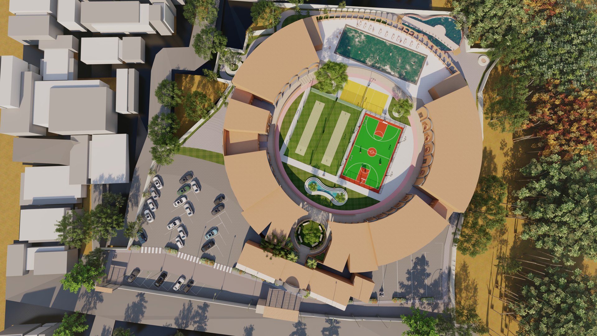 3D Model Sport Center - TurboSquid 2071098