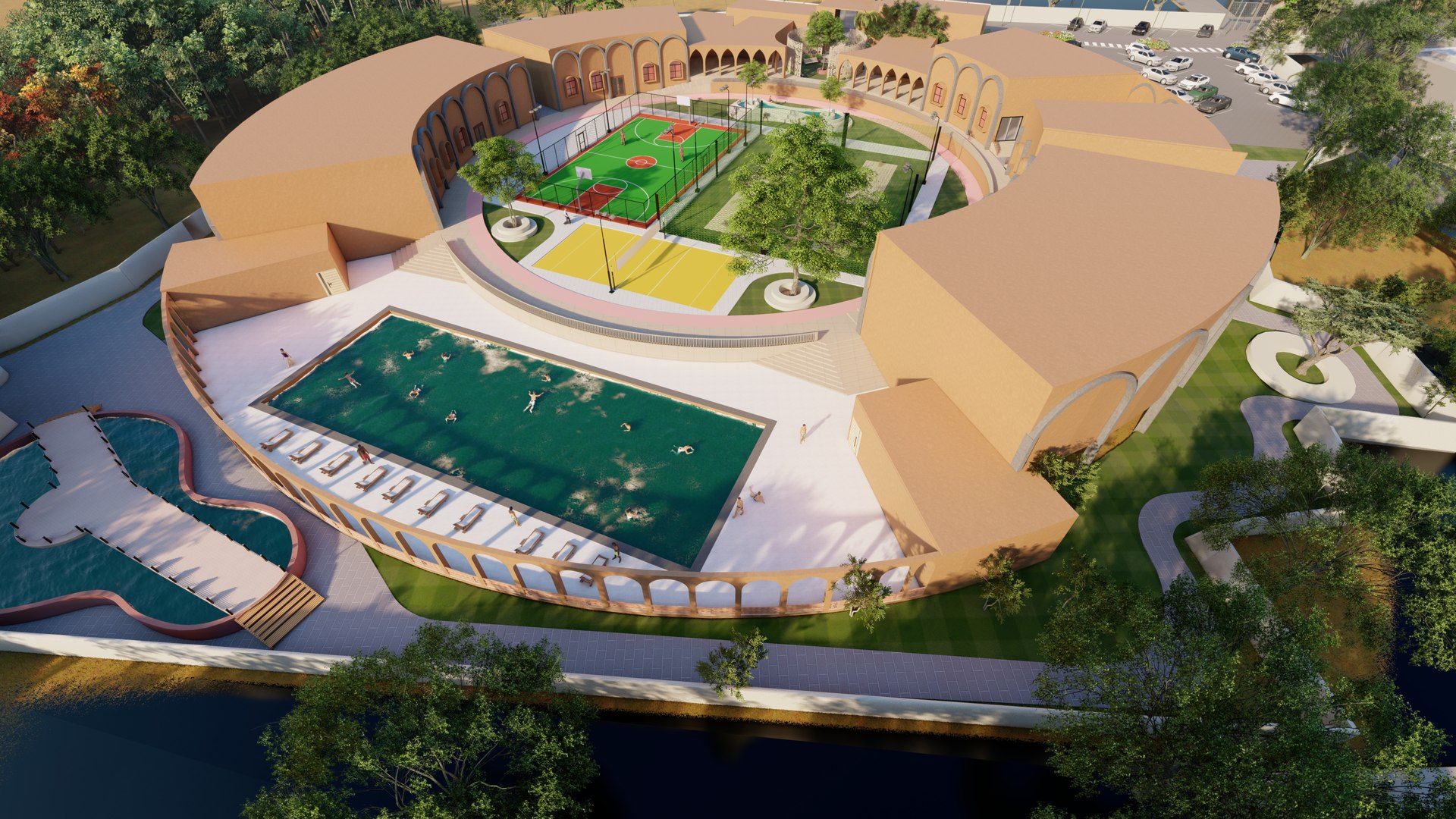 3D Model Sport Center - TurboSquid 2071098