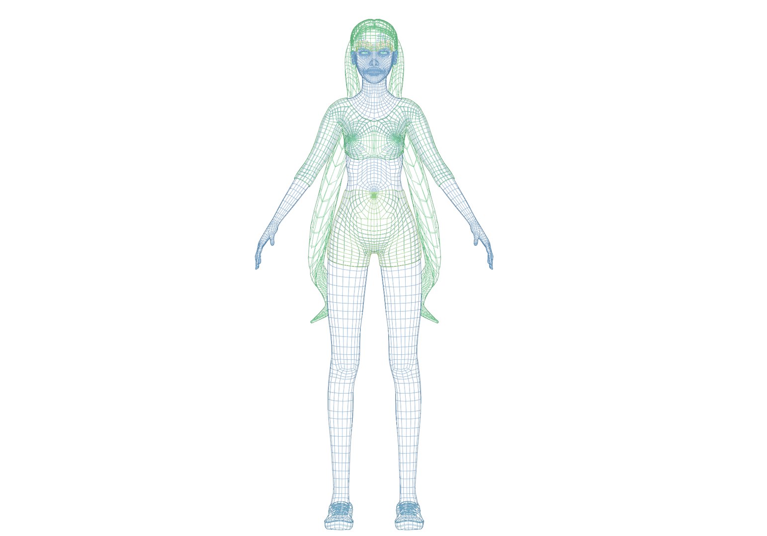 Basic Cool Woman V24070 3D Model - TurboSquid 2257917