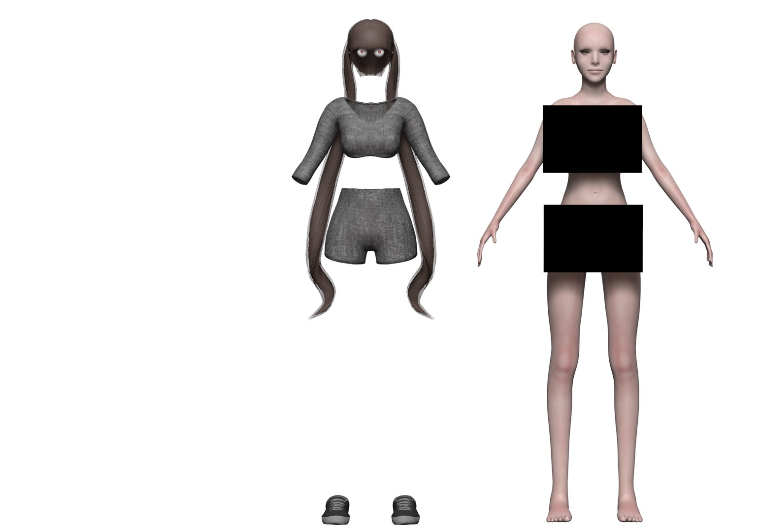 Basic Cool Woman V24070 3D Model - TurboSquid 2257917