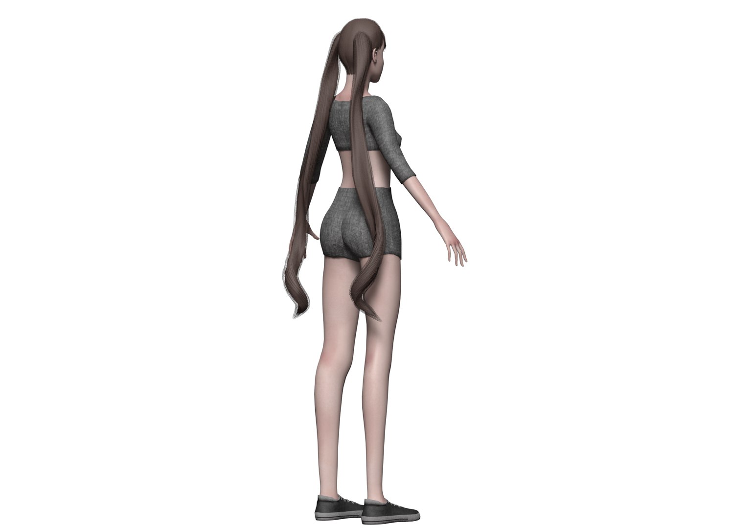 Basic Cool Woman V24070 3D Model - TurboSquid 2257917