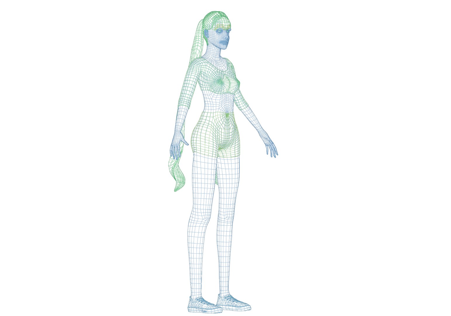 Basic Cool Woman V24070 3D Model - TurboSquid 2257917