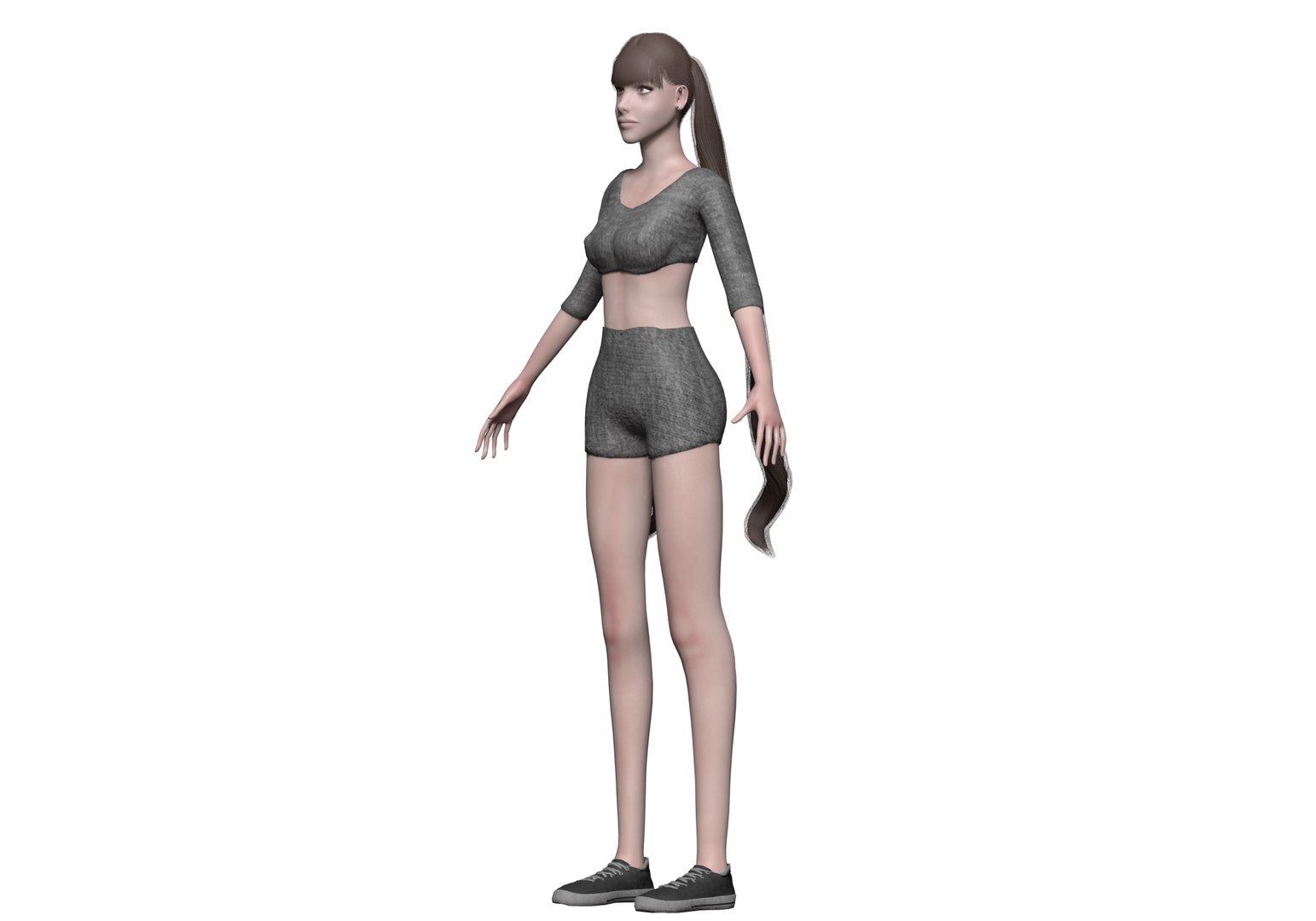 Basic Cool Woman V24070 3D Model - TurboSquid 2257917