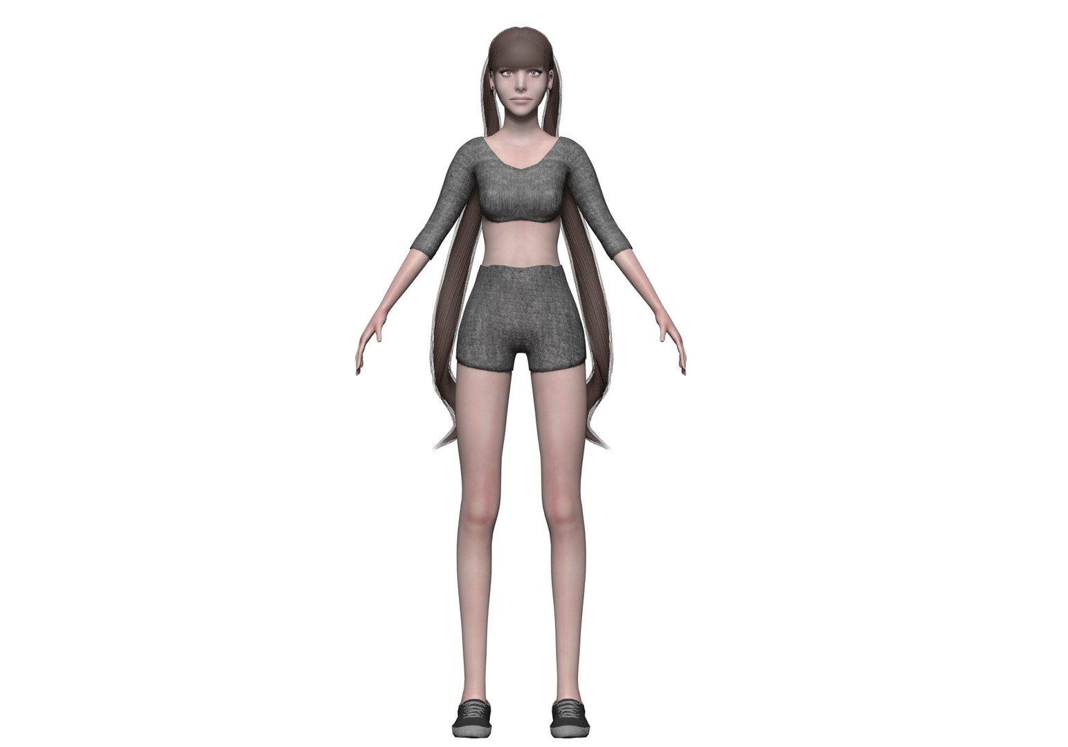 Basic Cool Woman V24070 3D Model - TurboSquid 2257917